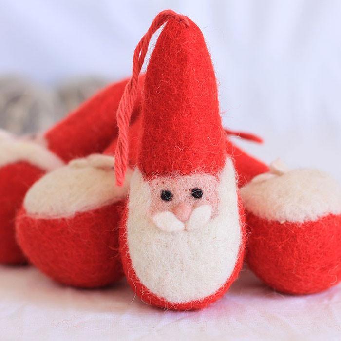 Felt Santa Claus - Perfect For Christmas Decoration. – Felt Ball Rug USA