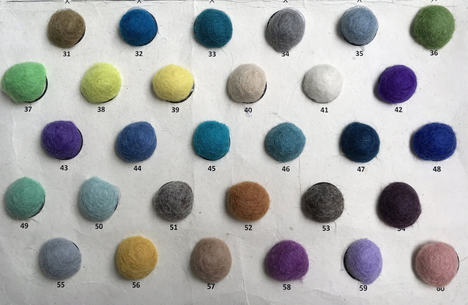 2.5 CM Felt Balls Assorted Colours - Felt Balls USA – Felt Ball Rug USA